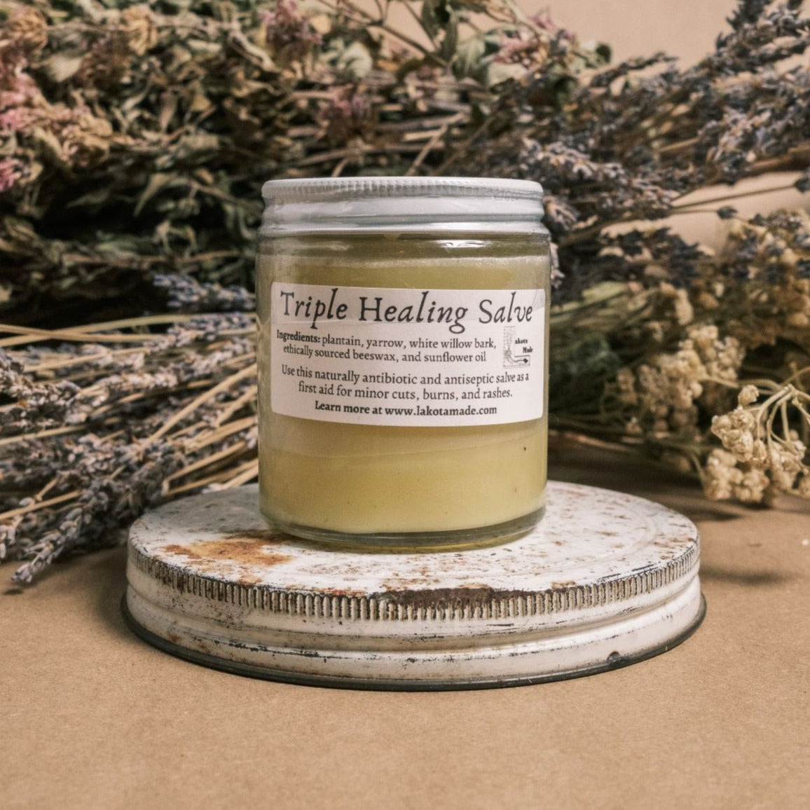 Triple Healing Salve 8 oz. | Herbal Salves | Lakota Made