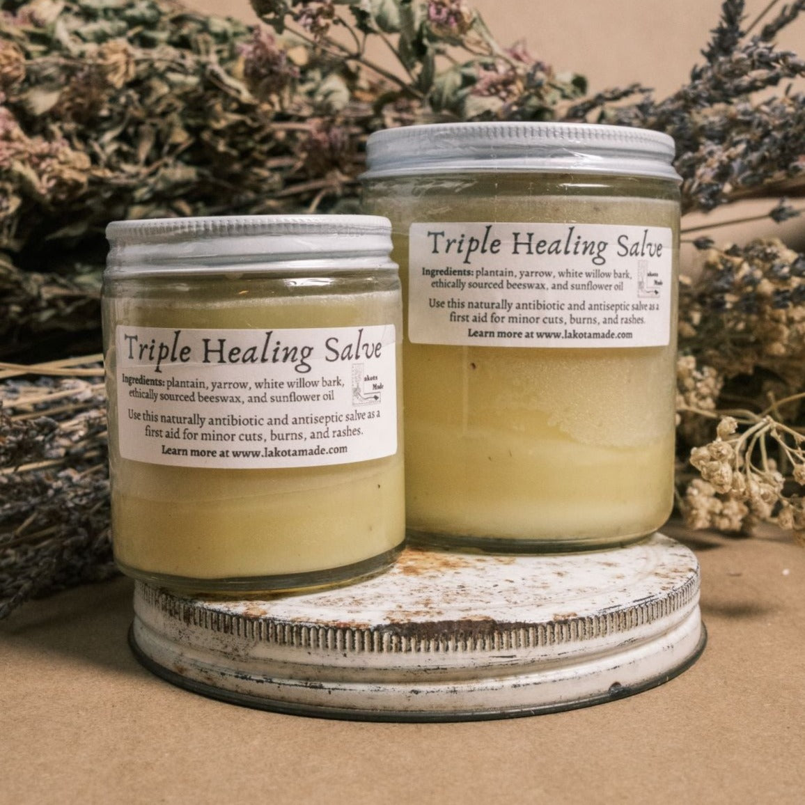 Triple Healing Salve 8 oz. | Herbal Salves | Lakota Made